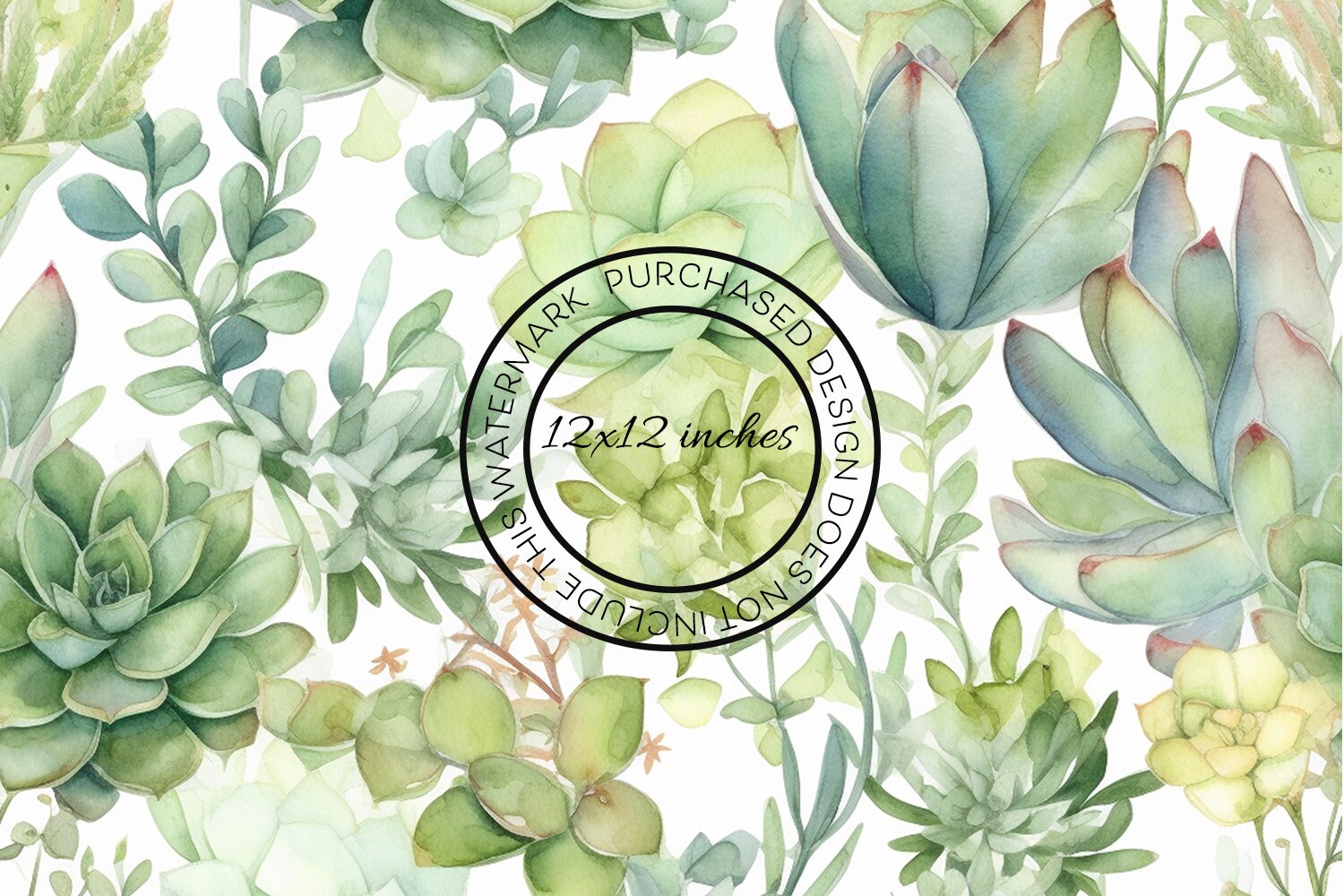 Seamless Succulent Patterns, Digital Paper Bundle, Scrapbooking Paper ...