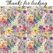 Whimsical Wildflower Seamless Pattern, Floral Digital Paper Pack ...