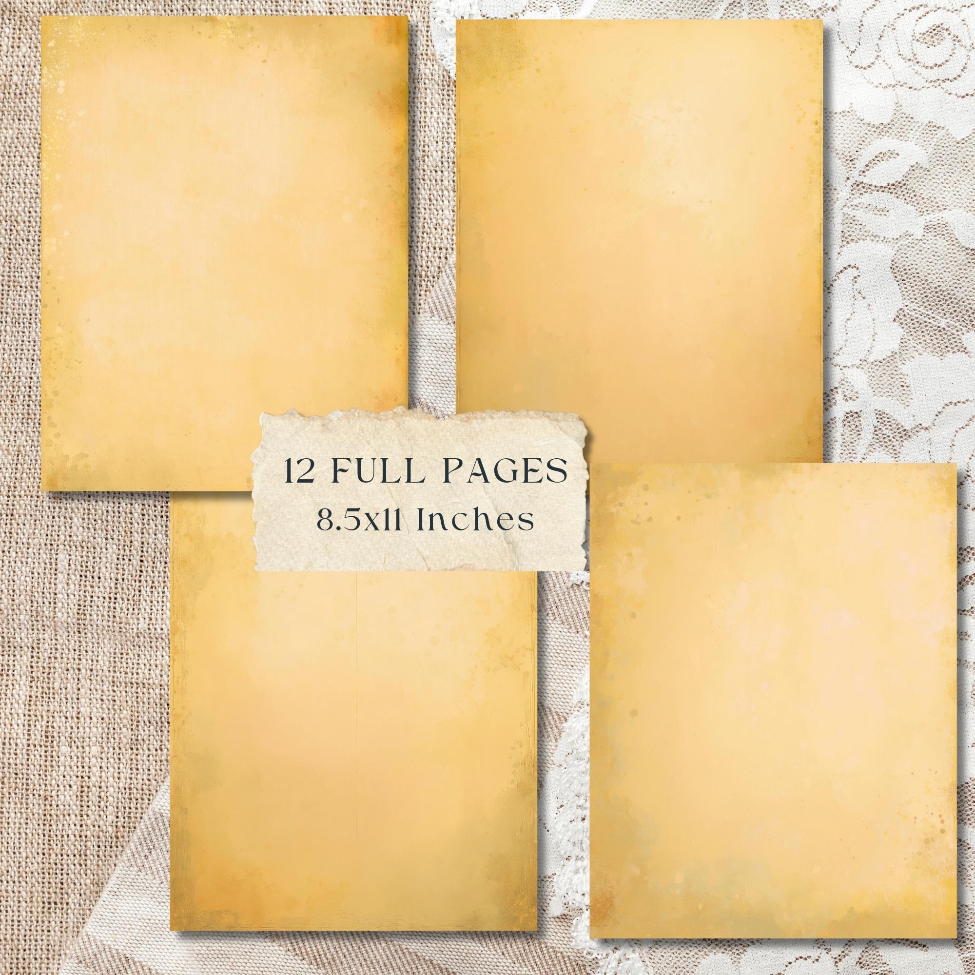 Aged Parchment Paper – Vintage Blank Pages for Junk Journals (digital ...