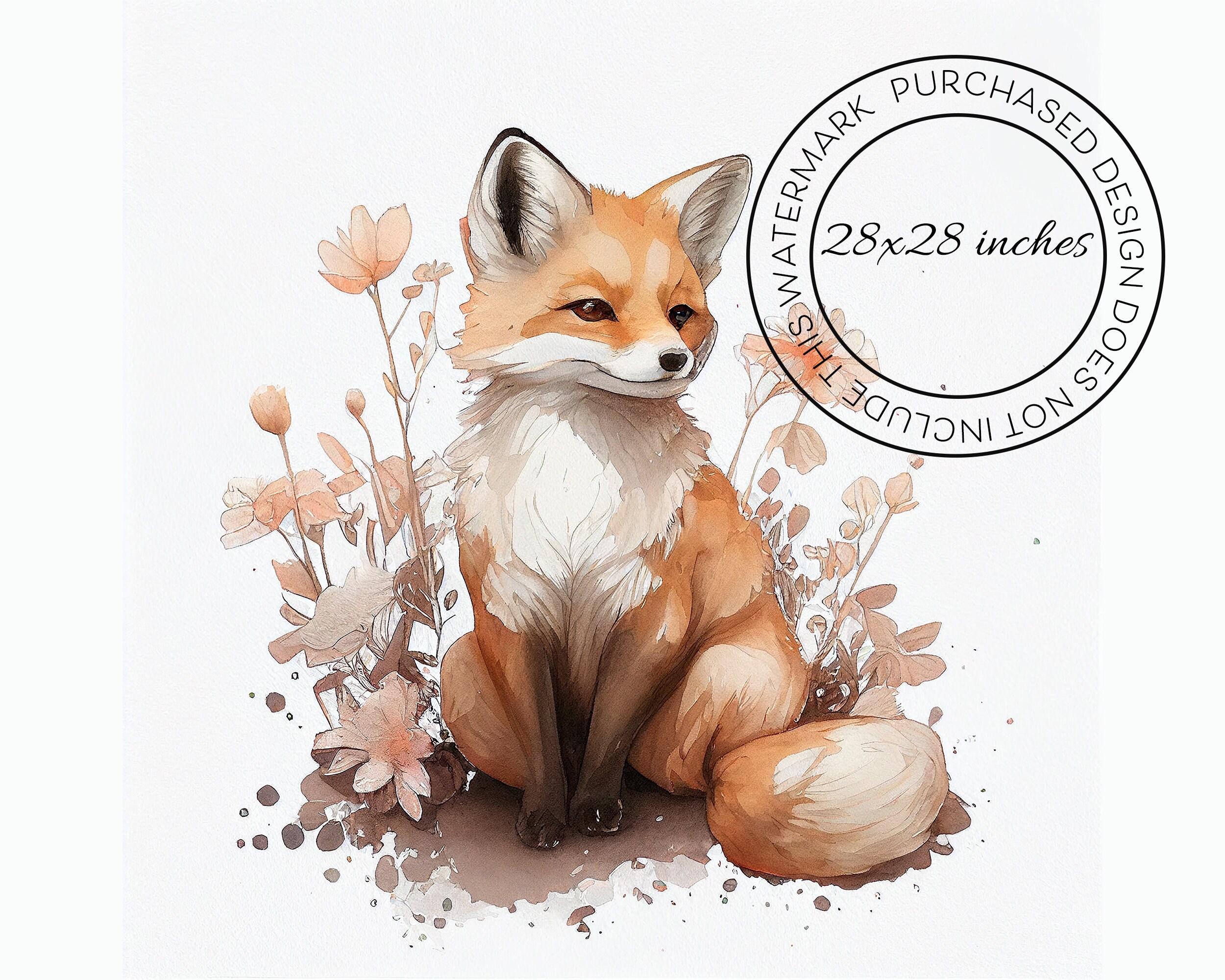 Niedlicher Fuchs, Waldtier, Kinderzimmer Wanddekor, Fuchs Poster, Fuchs ...