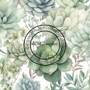 Seamless Succulent Patterns, Digital Paper Bundle, Scrapbooking Paper ...