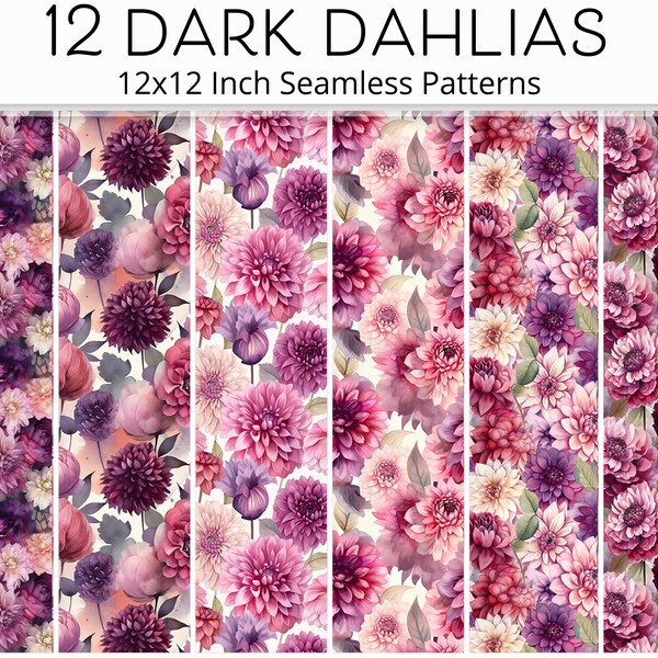Watercolor Dahlia - Etsy