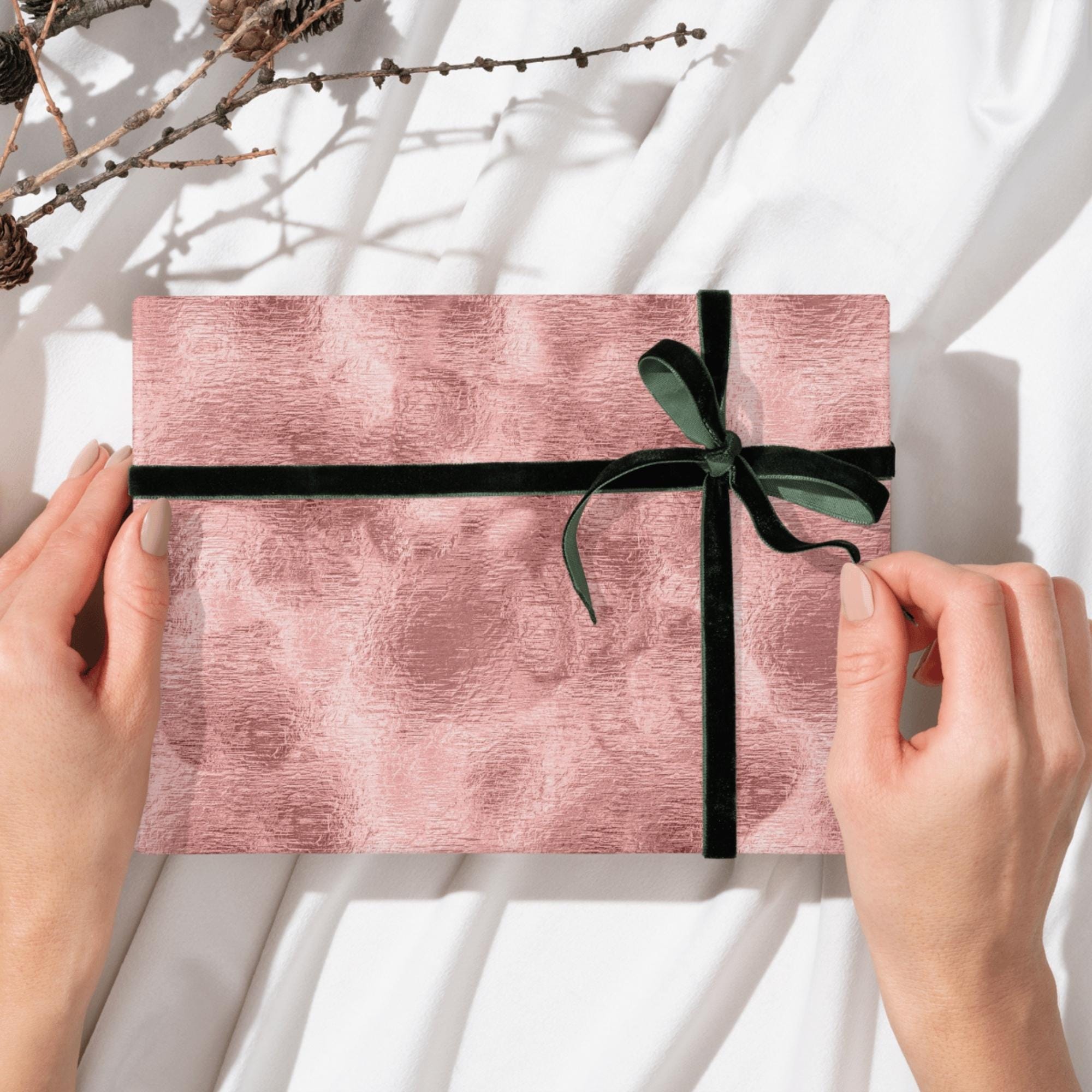 Ose Gold Glitter Digital Paper Pack, Pink Foil Backgrounds, Metallic ...