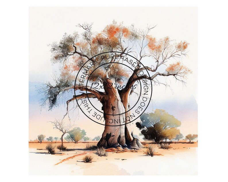 Boab Trees Australian Outback Printable Art Boab Wall Art - Etsy