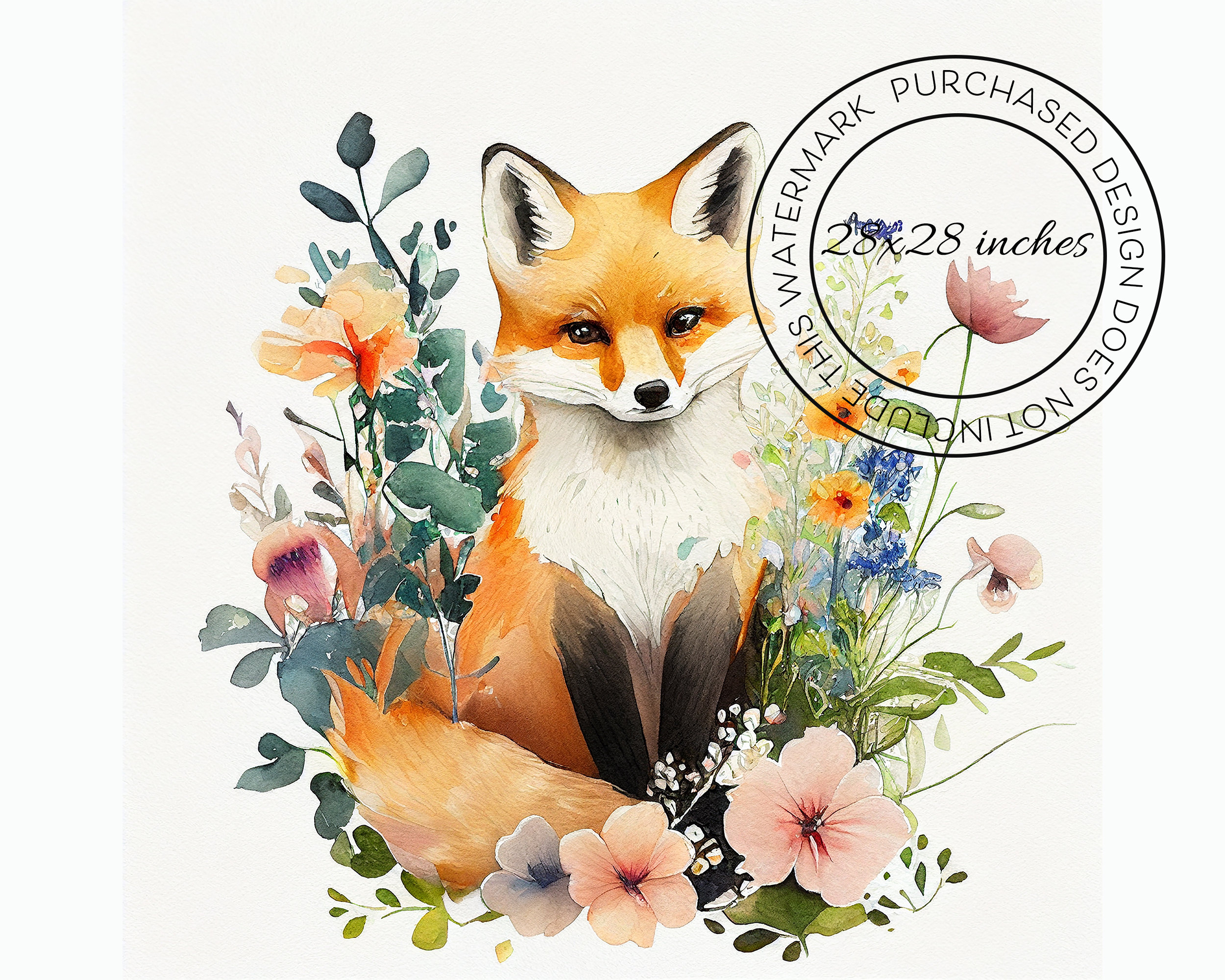 Niedlicher Fuchs, Waldtier, Kinderzimmer Wanddekor, Fuchs Poster, Fuchs ...