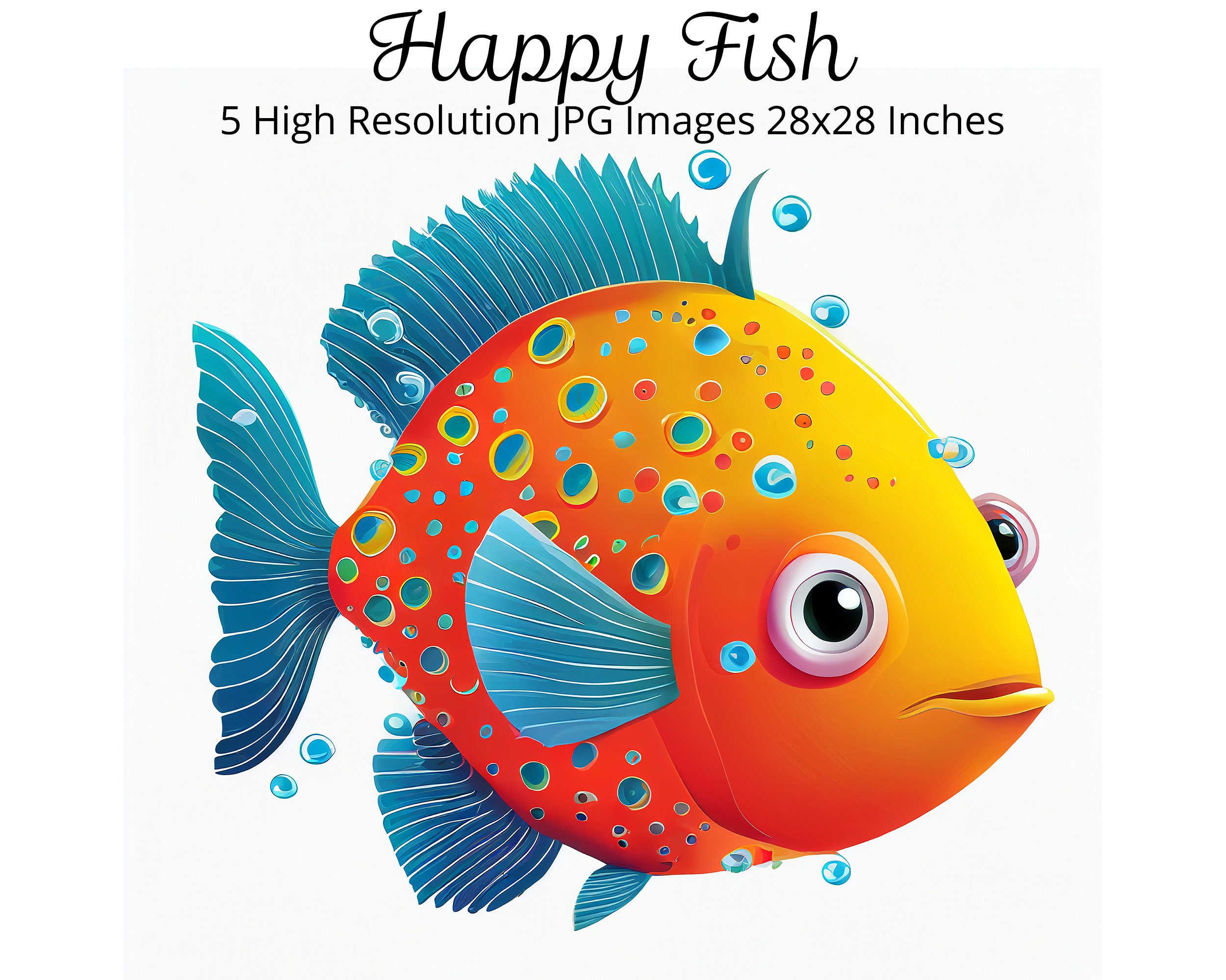 Happy Fish Clipart