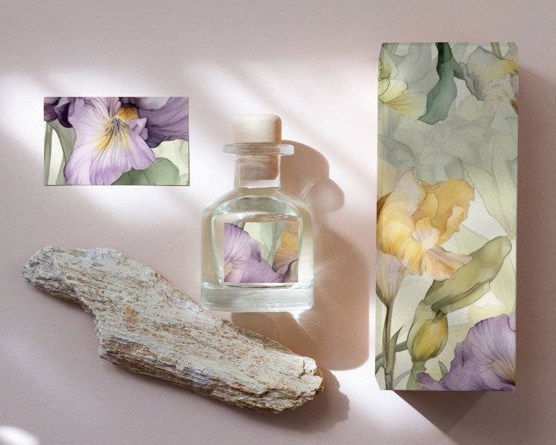 Wild Iris Large Print Seamless Pattern, Repeat Pattern DIY Papercrafts ...