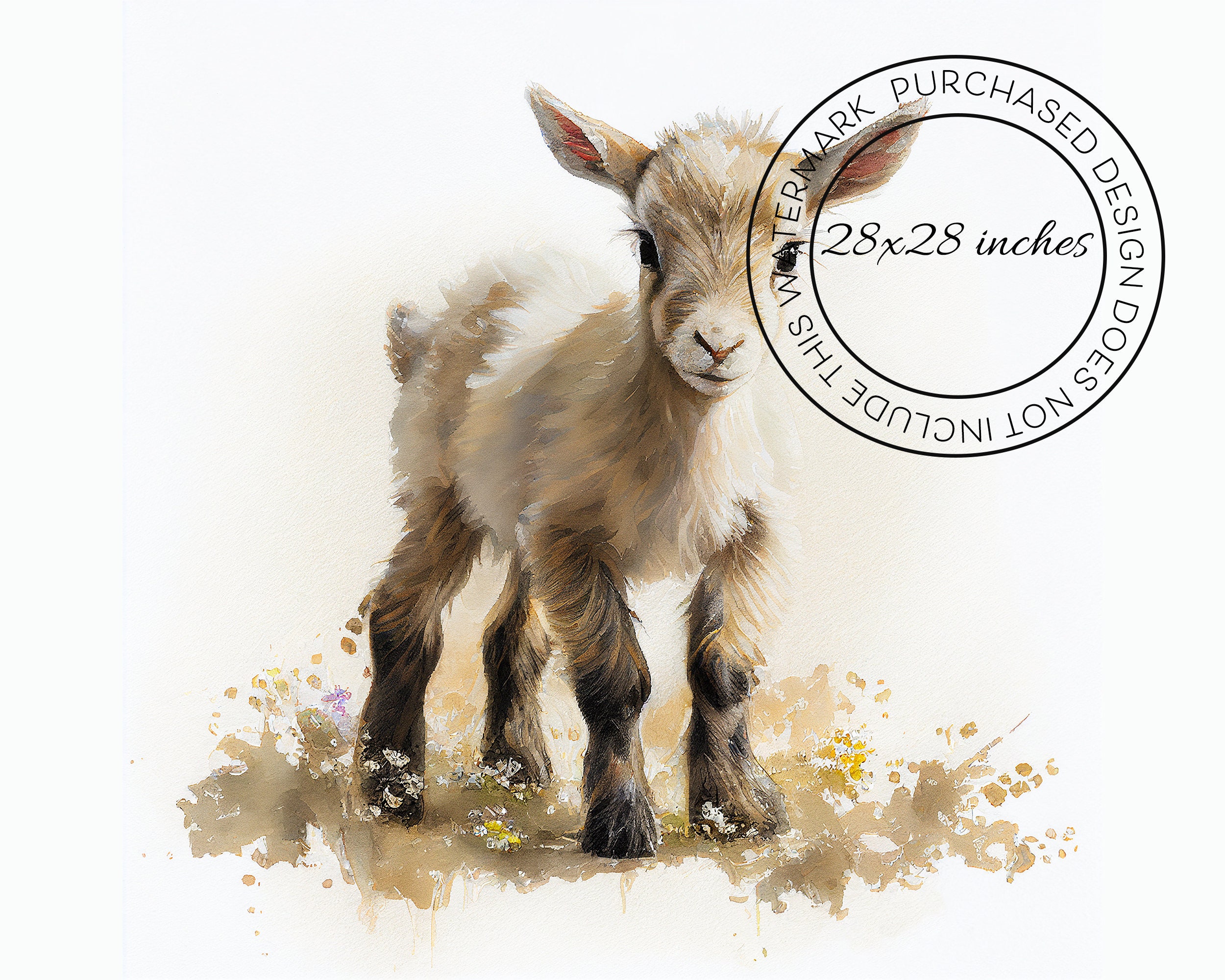 Playful Goats Clipart, Baby Goats, Farm Animals, Goat Kids, Spring ...