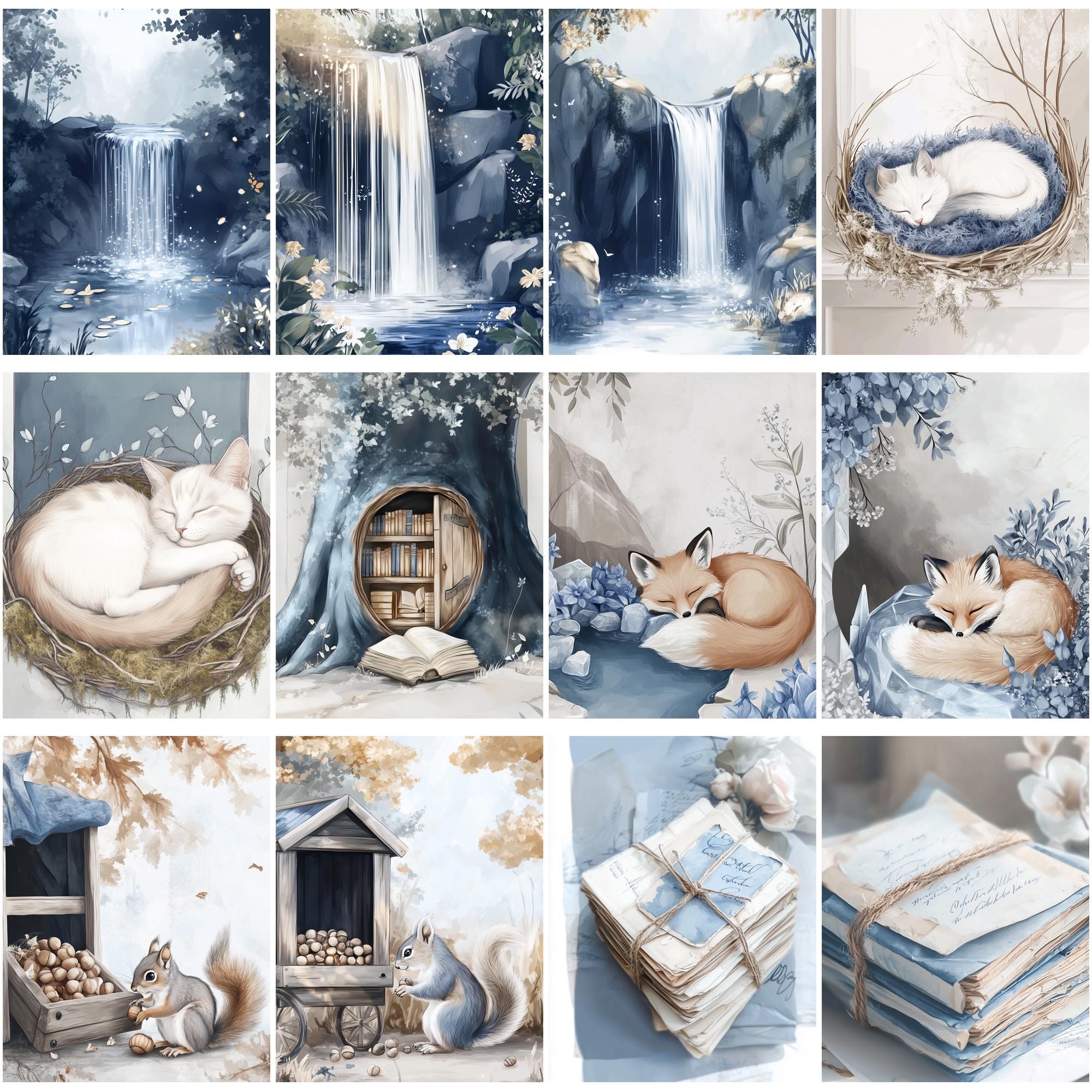 Enchanted Woods Junk Journal Kit, Ethereal Elf and Fairy Scrapbook ...