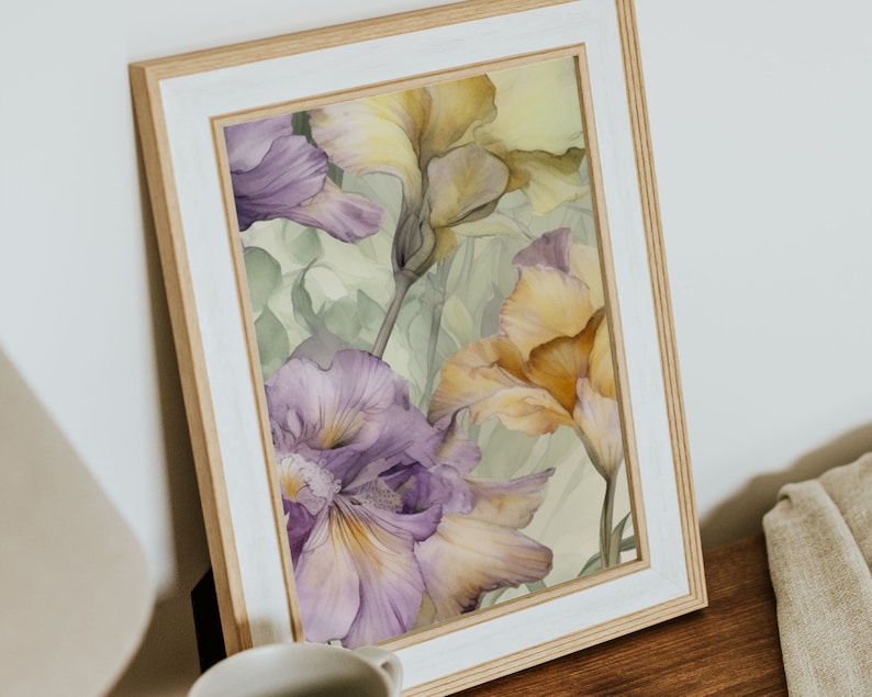 Wild Iris Large Print Seamless Pattern, Repeat Pattern DIY Papercrafts ...