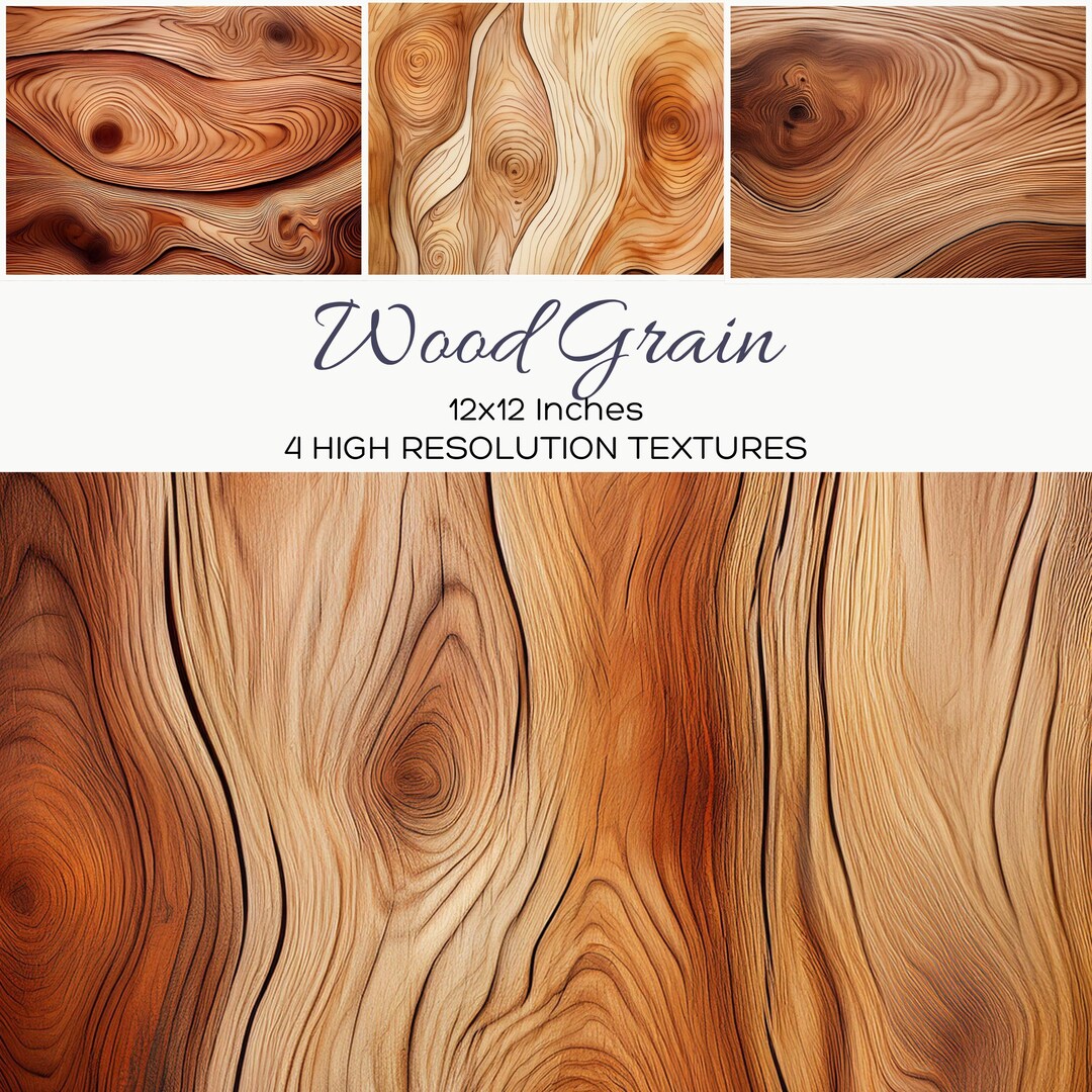 Wood Grain Texture Backgrounds, Woodgrain Digital Paper, Digital Wood ...
