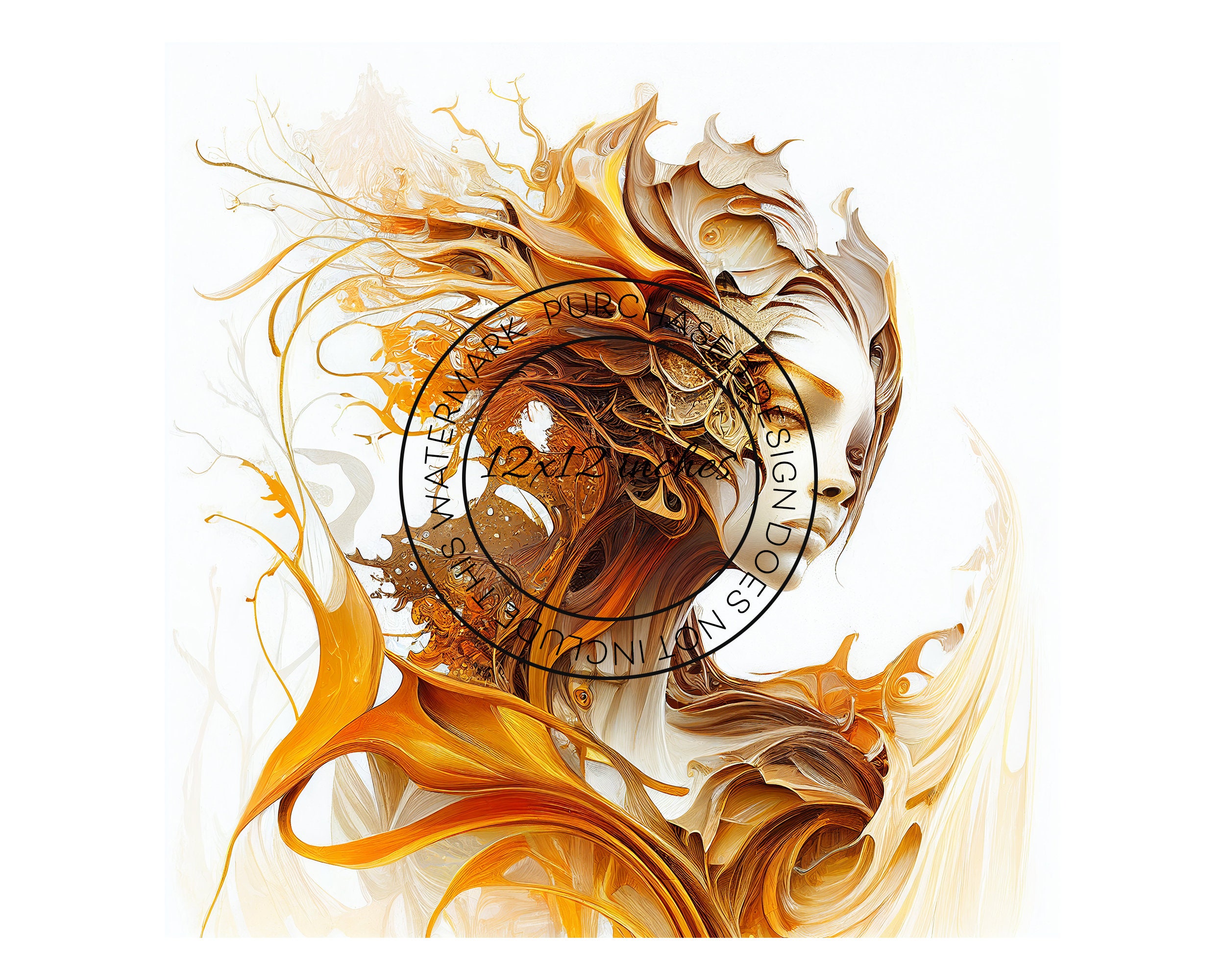 Amber Theme Wall Art Fantasy Prints Golden Gifts - Etsy