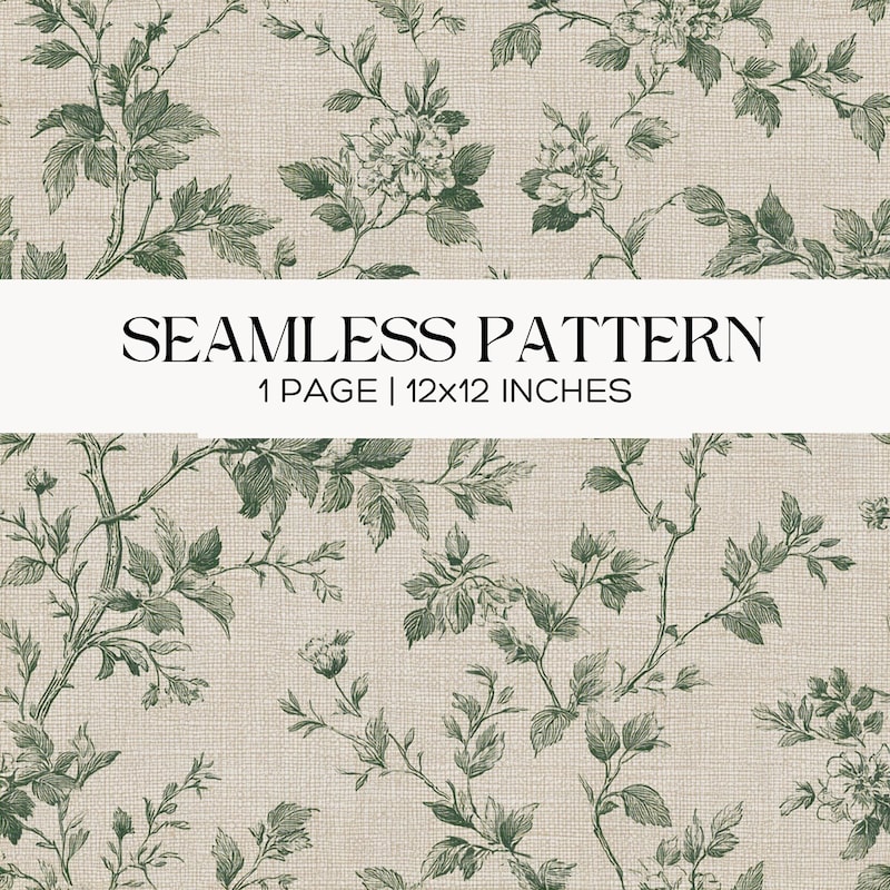 Floral Wallpaper Linen - Etsy