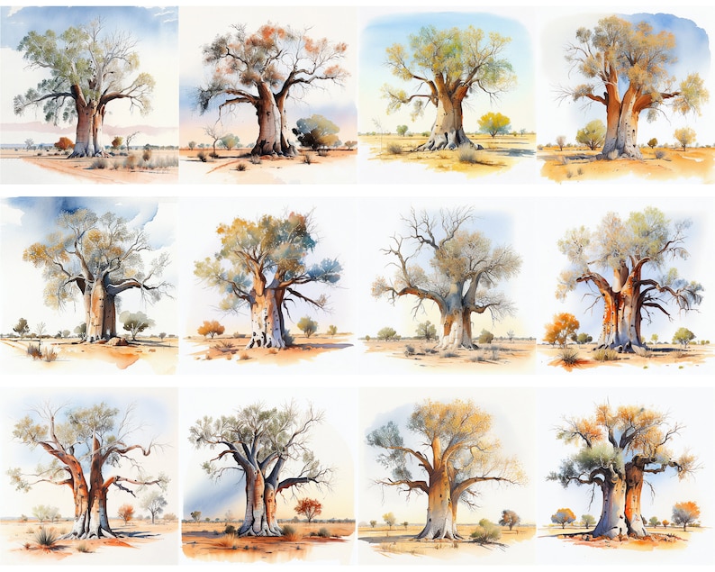 Boab Trees Australian Outback Printable Art Boab Wall Art - Etsy