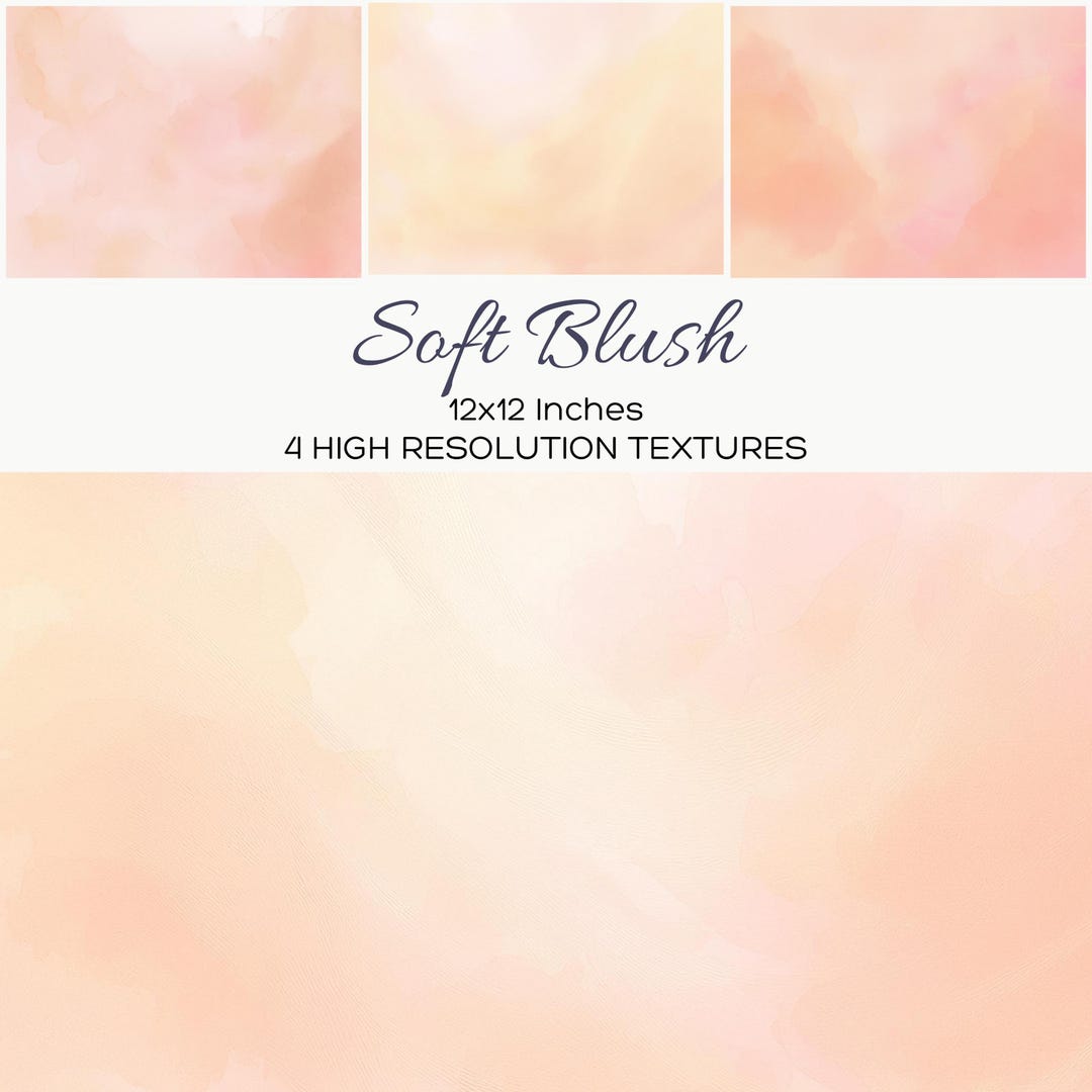 Soft Pink Neutral Watercolor Backgrounds – Abstract Blush Wash Textures ...
