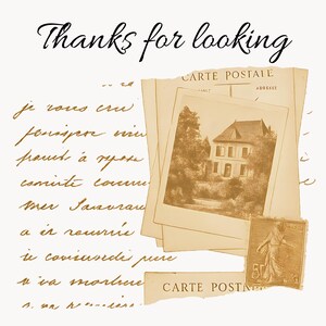 French Script Ephemera Transparent PNG Overlays, Calligraphy Pages ...