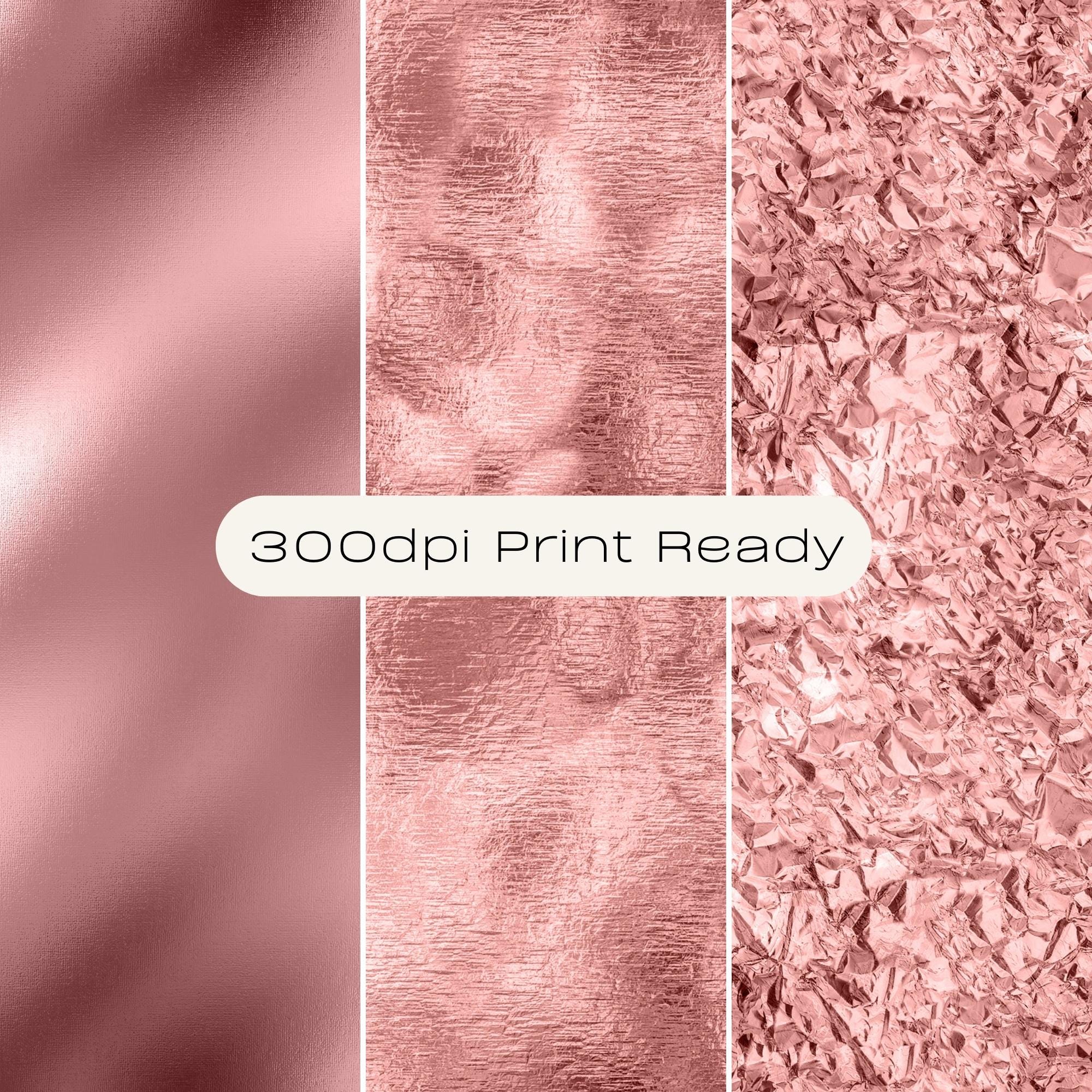 Ose Gold Glitter Digital Paper Pack, Pink Foil Backgrounds, Metallic ...