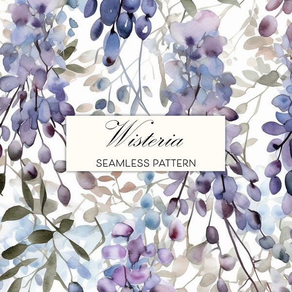 Wisteria Wallpaper - Etsy