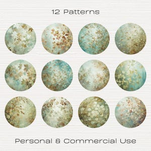 Green Leaf Pattern Digital Paper, Leafy Background Prints for ...