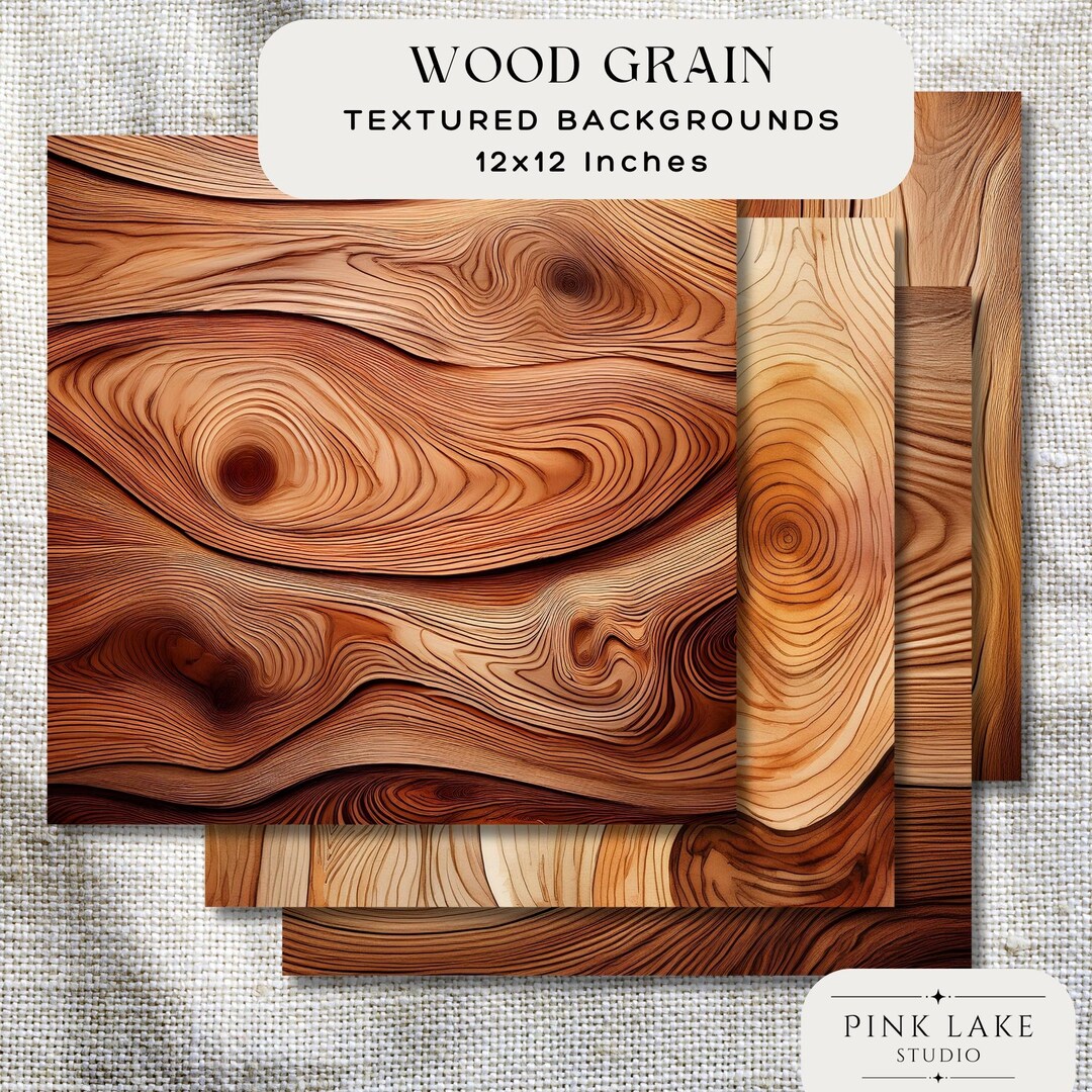Wood Grain Texture Backgrounds, Woodgrain Digital Paper, Digital Wood ...