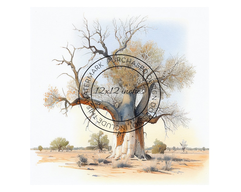 Boab Trees Australian Outback Printable Art Boab Wall Art - Etsy