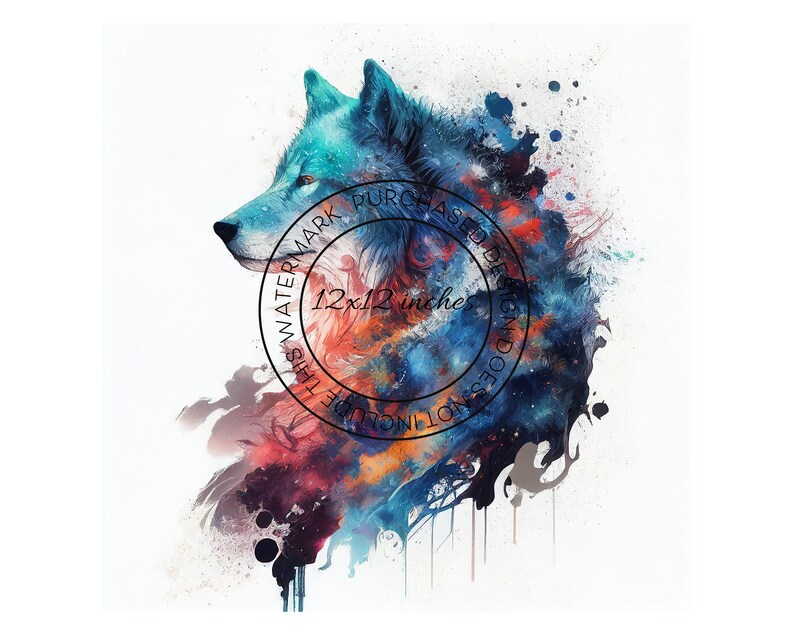 Fantasy Wolf Head Clipart Wolf Backgrounds Wolf Prints Wolf - Etsy