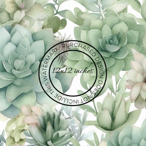 Seamless Succulent Patterns, Digital Paper Bundle, Scrapbooking Paper ...