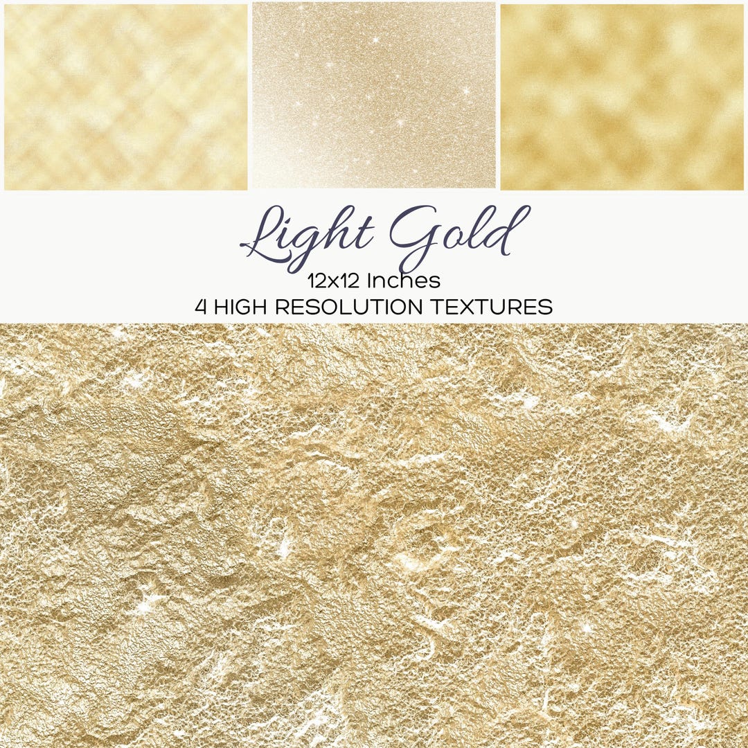 Light Gold Set of 4 Textured Backgrounds Digital Paper Printable ...