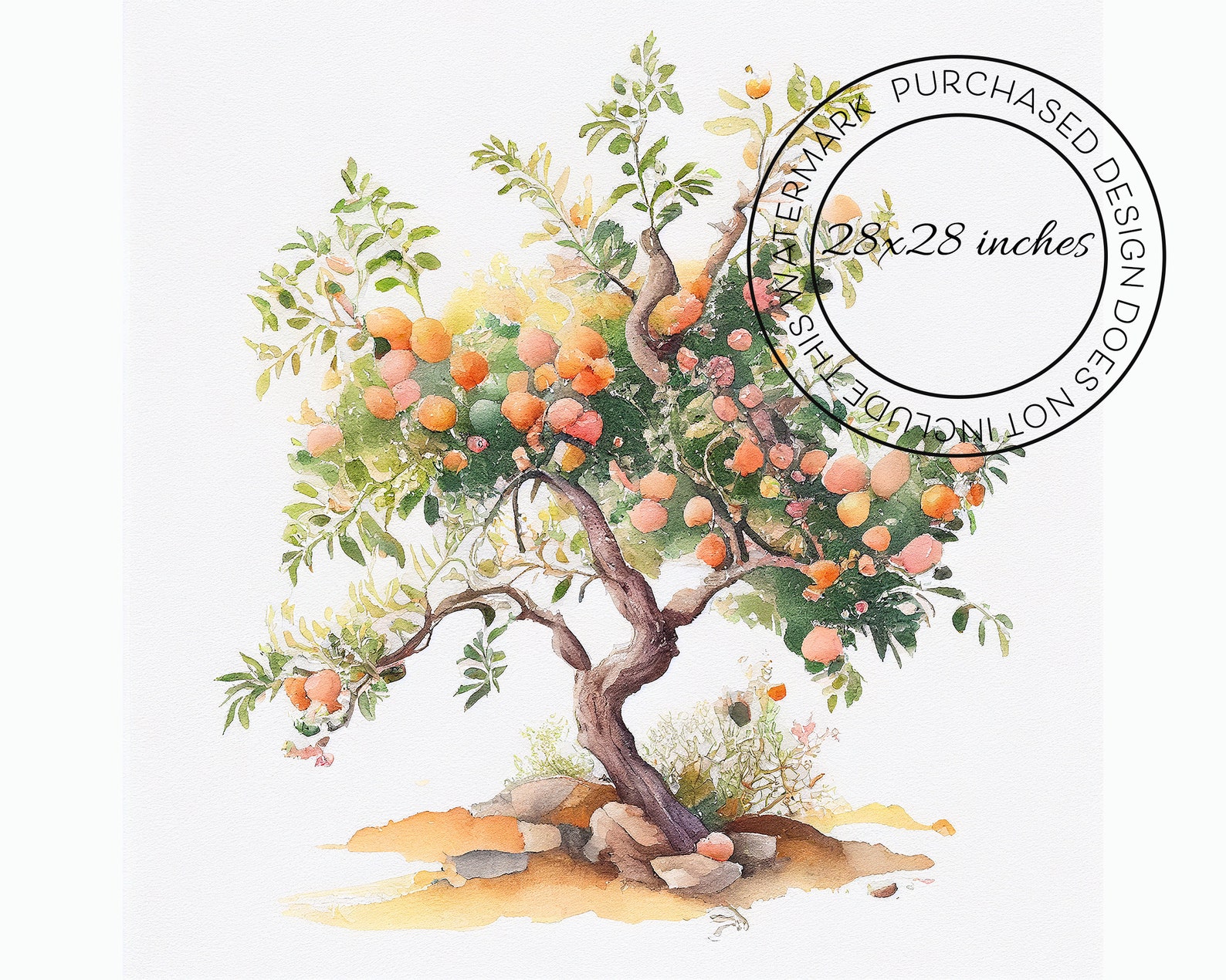 Peach Clipart Set, Peach Tree, Watercolour Peach, Peach Fruit Bowl ...