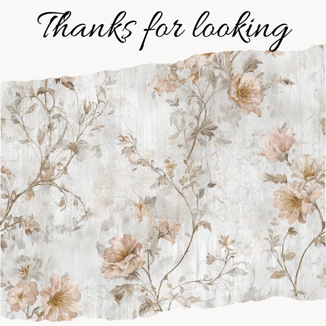 French Floral Seamless Pattern Set, Vintage Wall Textures, Château ...