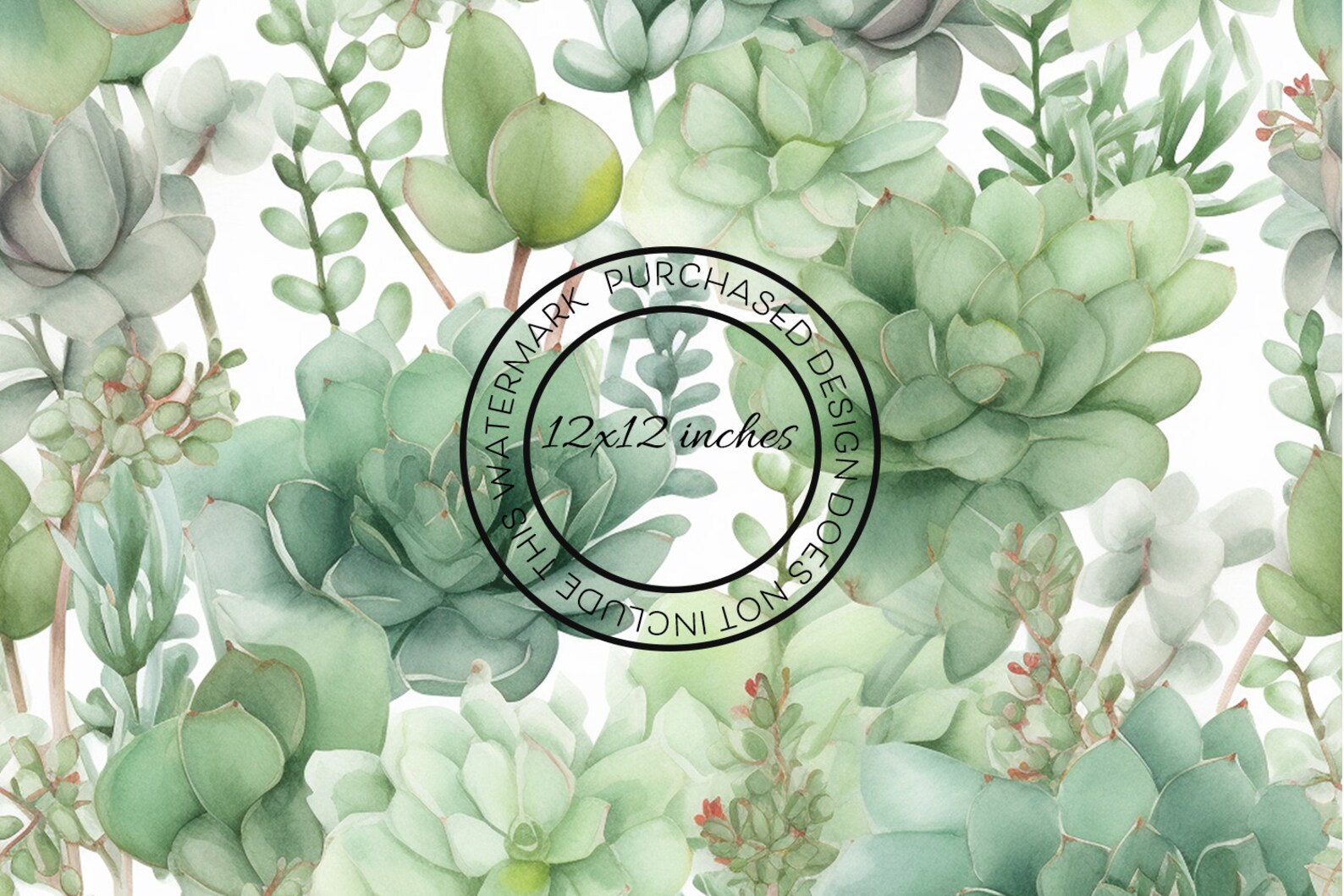 Seamless Succulent Patterns, Digital Paper Bundle, Scrapbooking Paper ...