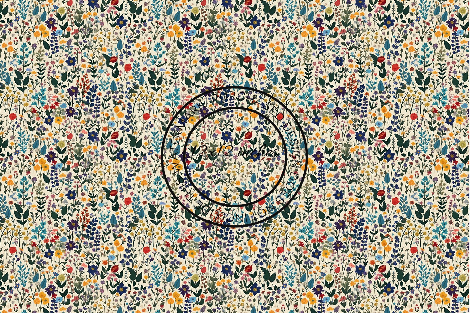 Whimsical Wildflower Digital Paper Pack, Seamless Patterns Floral ...