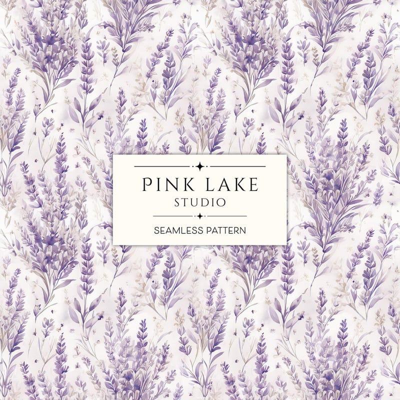 Lavender Repeat Pattern - Etsy