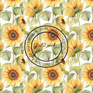 Watercolor Sunflowers Digital Paper Pack, Seamless Patterns for ...