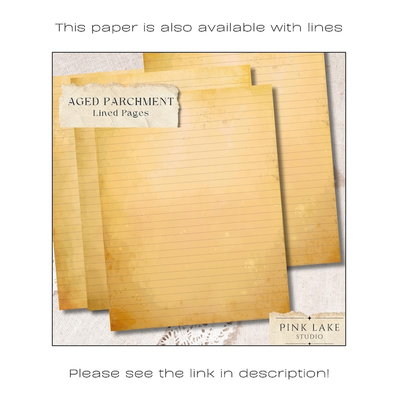 Aged Parchment Paper – Vintage Blank Pages for Junk Journals (digital ...