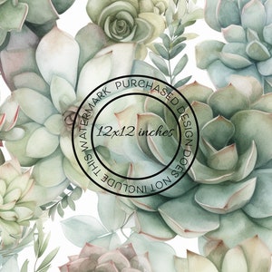 Seamless Succulent Patterns, Digital Paper Bundle, Scrapbooking Paper ...