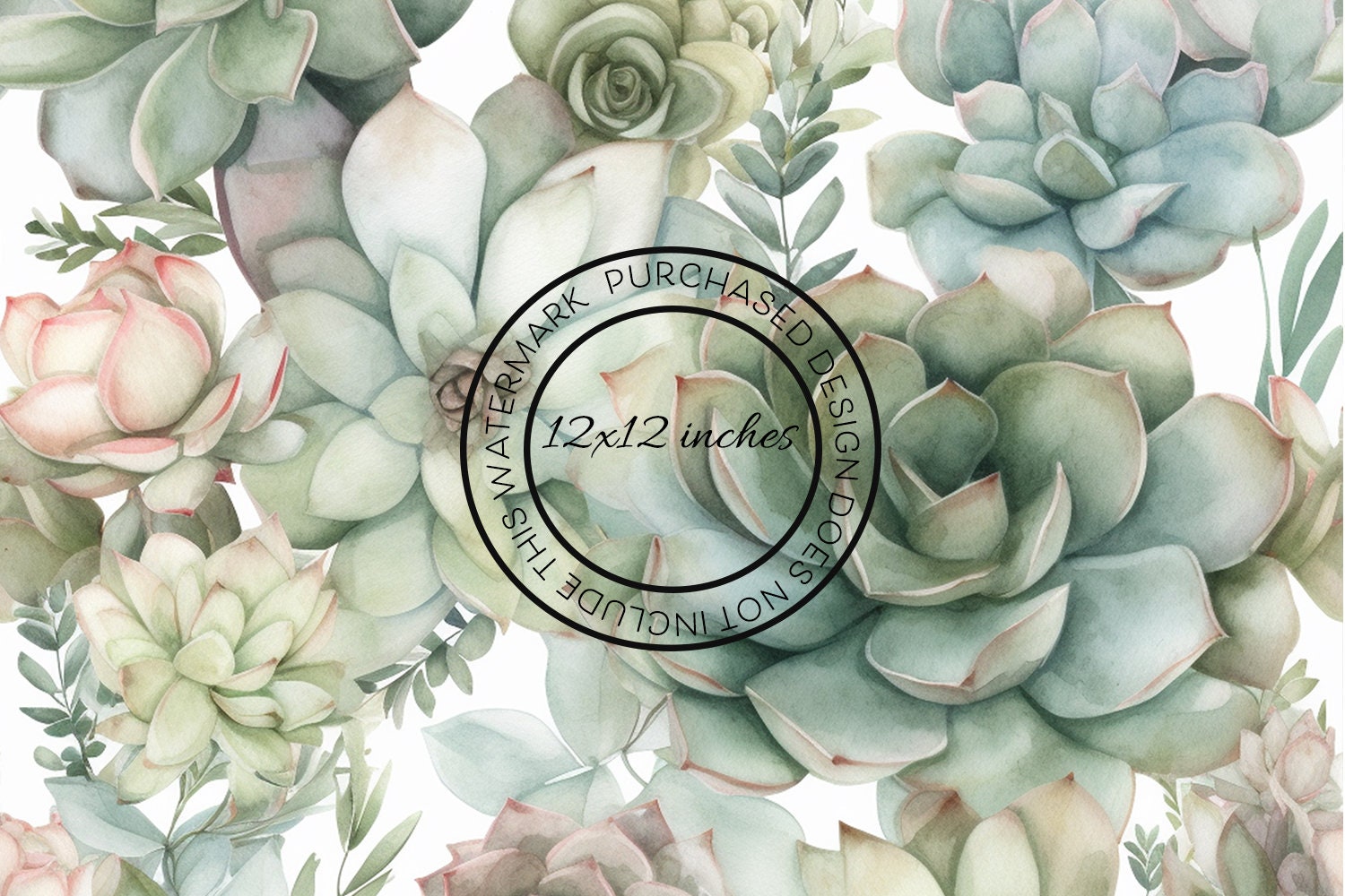 Seamless Succulent Patterns, Digital Paper Bundle, Scrapbooking Paper ...