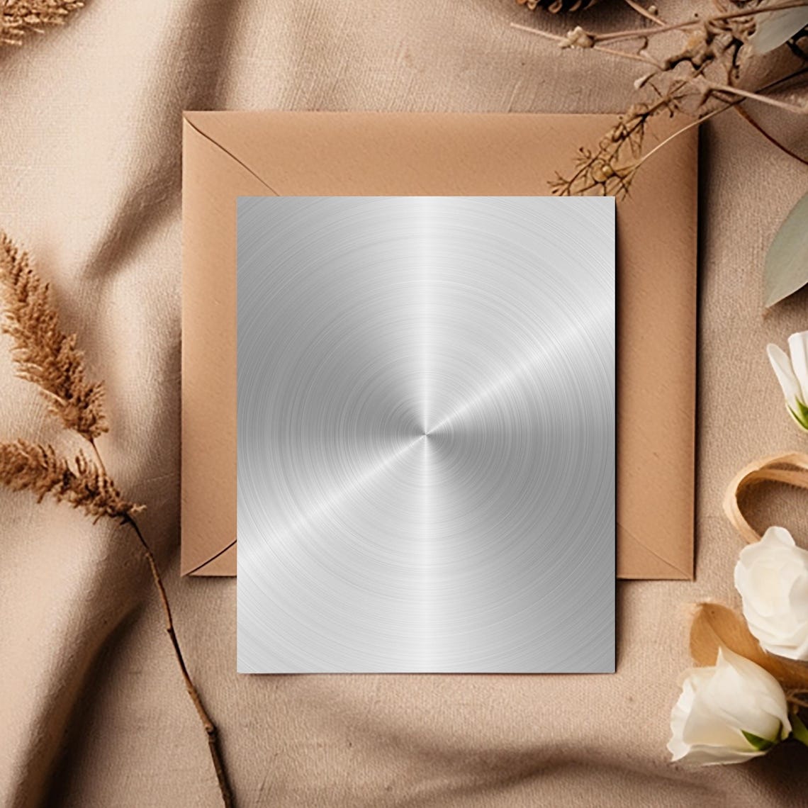 Silver Foil Texture Digital Paper Set, Metallic Glitter Backgrounds ...