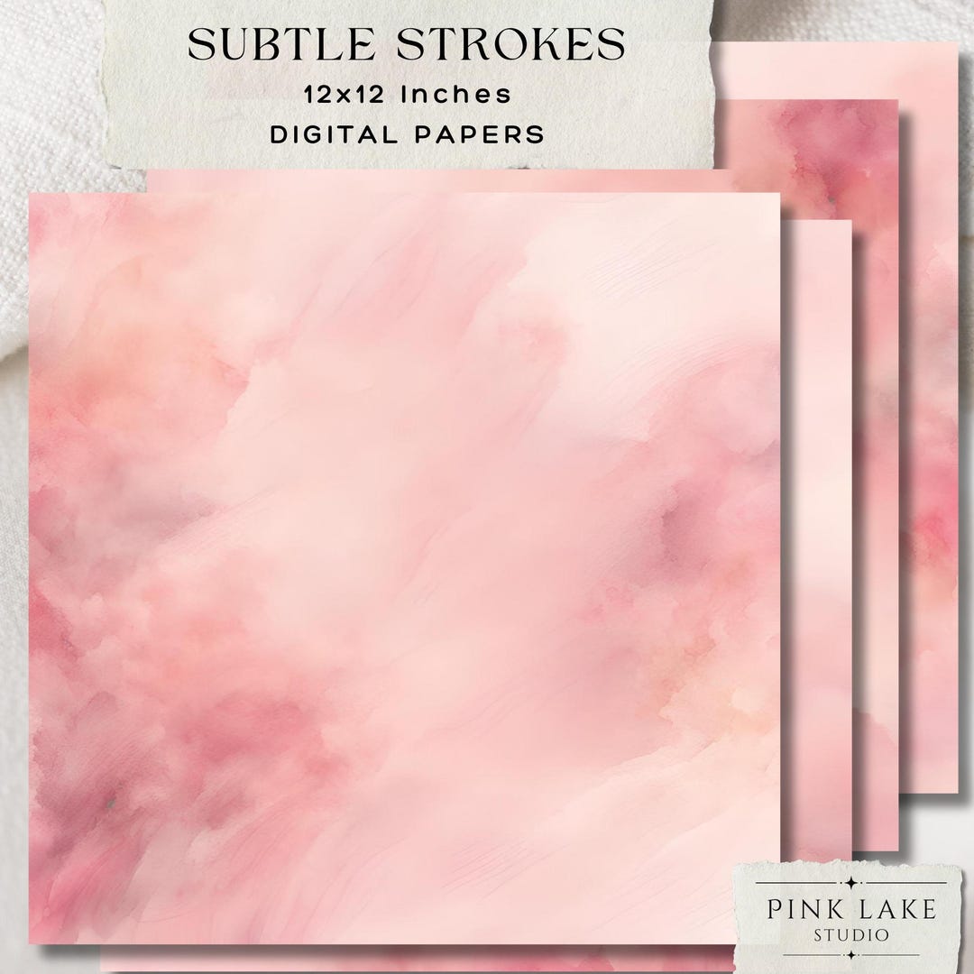 Soft Pink Watercolor Textures, Subtle Brush Strokes, Blush Scrapbook ...