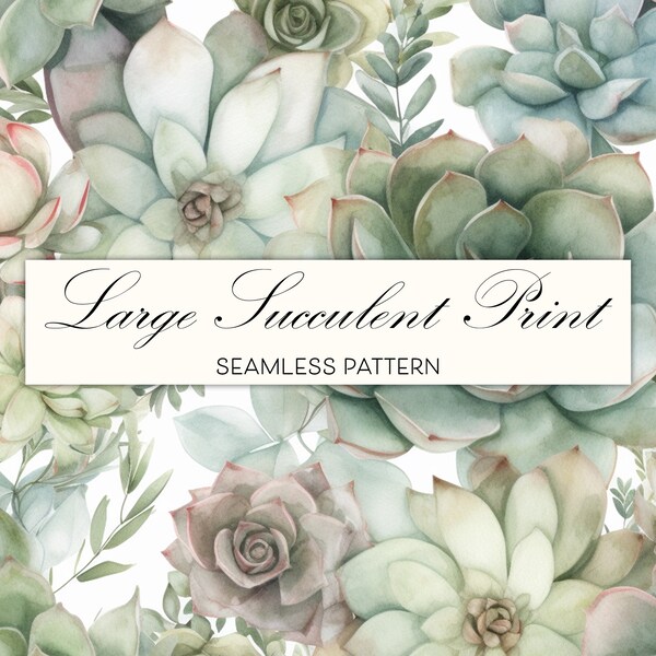 Succulent Print - Etsy