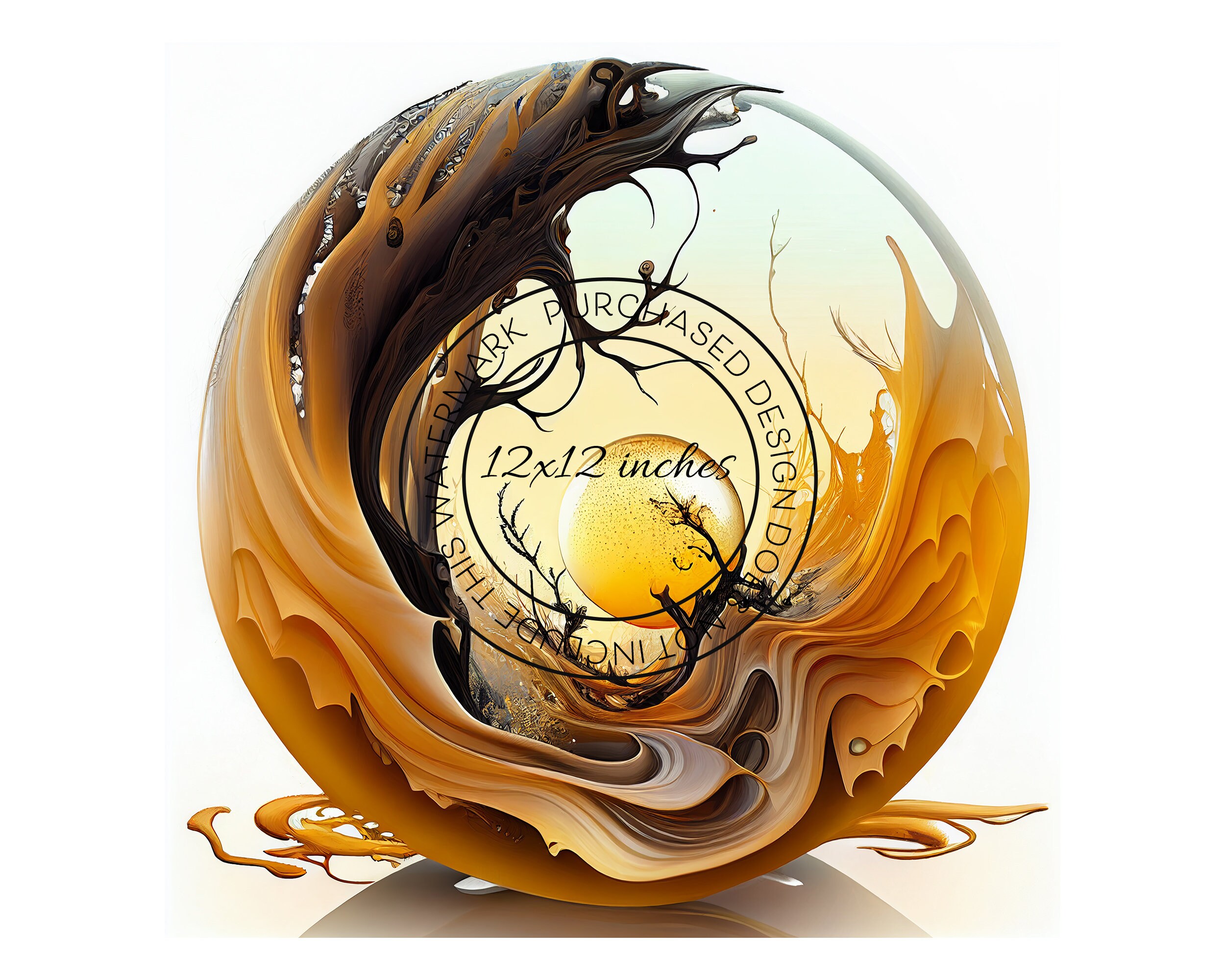 Amber Theme Wall Art Fantasy Prints Golden Gifts - Etsy