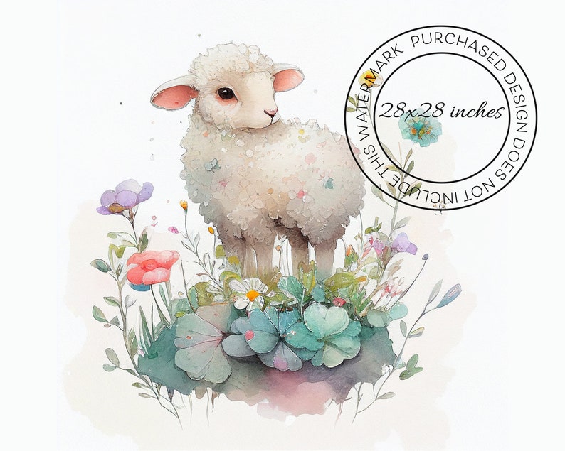 Spring Lamb Clipart Baby Sheep Cute Farm Animals Floral - Etsy