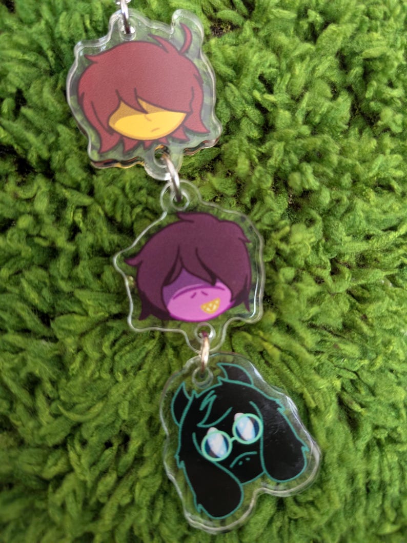 Deltarune Fun Gang Keychain - Etsy