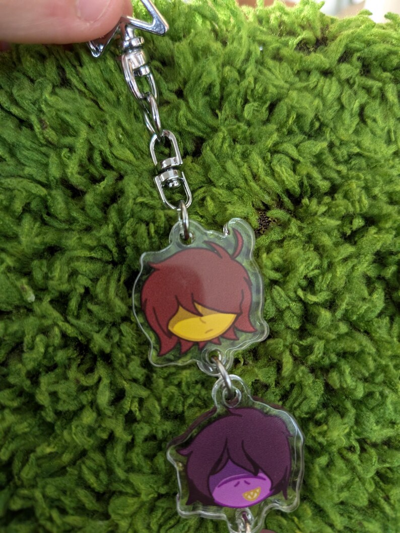 Deltarune Fun Gang Keychain - Etsy