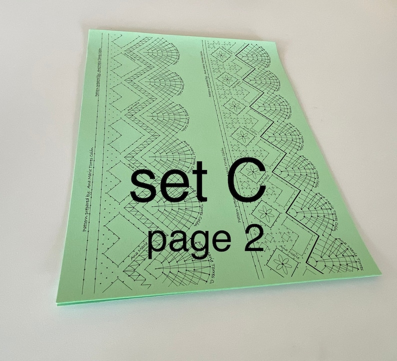 Bobbin Lace TRELLIS COLLECTION Patterns PLUMILLA Mundillo - Etsy