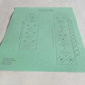 Bobbin Lace Patterns: Baby Headbands & Shoes (PDF Pattern) - Etsy
