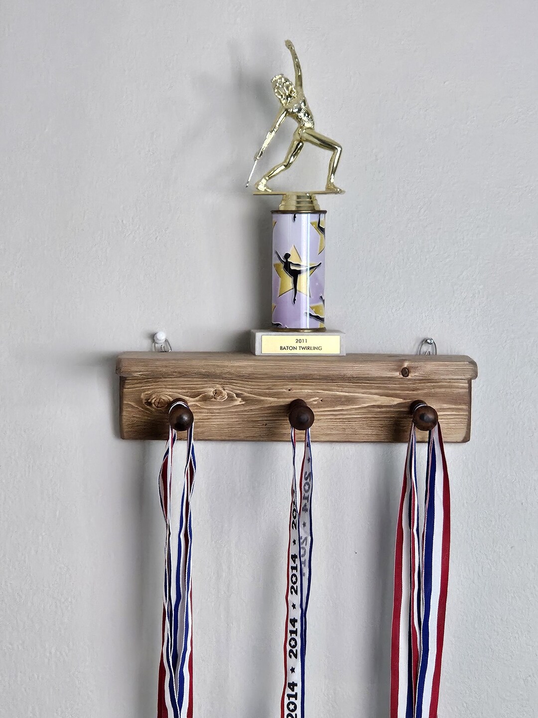 Medal Award Holder, Dog Leash Holder With Shelf - Etsy