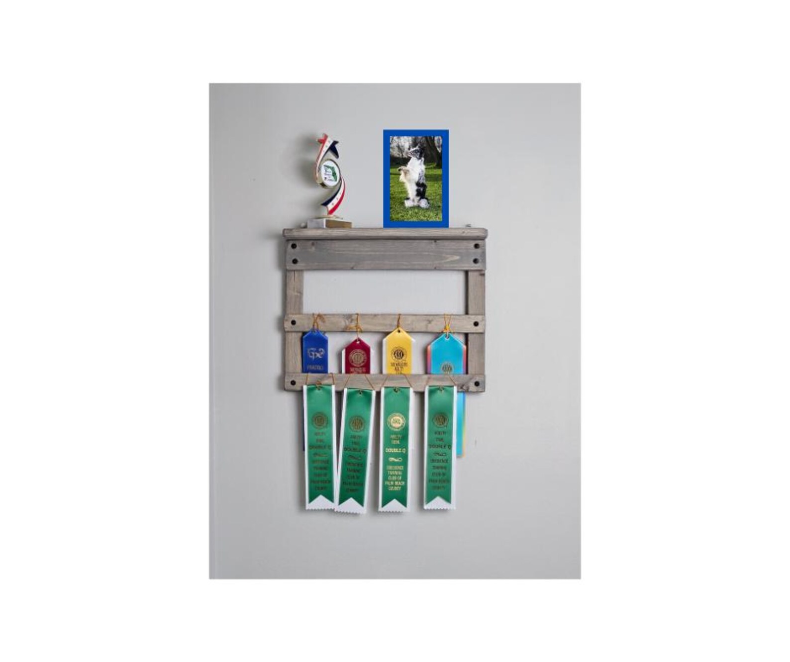 Small Wooden Ribbon Holder for Trophies and Ribbons, Display Rack - Etsy