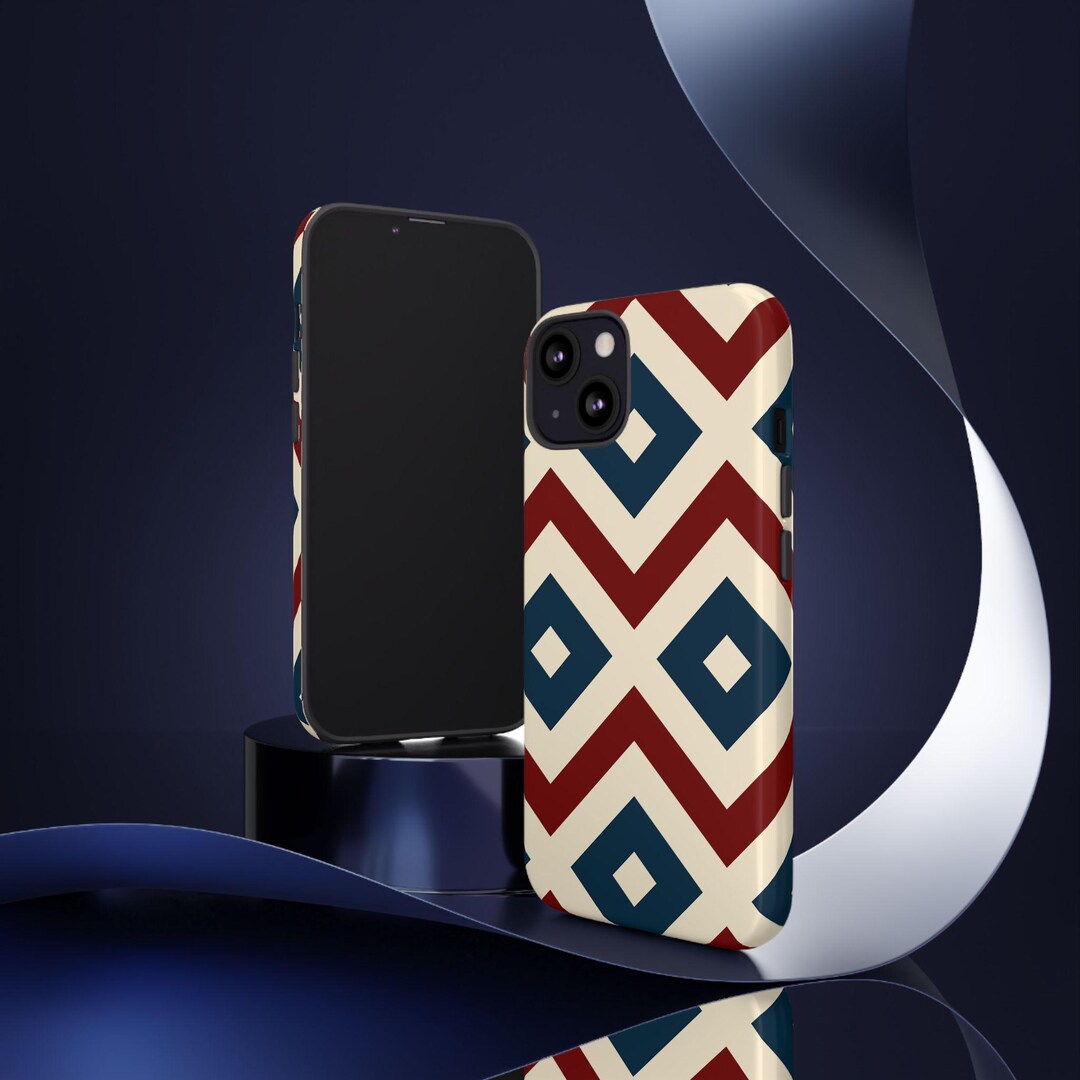 Geometric Pattern Iphone, Samsung Galaxy, Google Pixel Tough Case - Etsy UK
