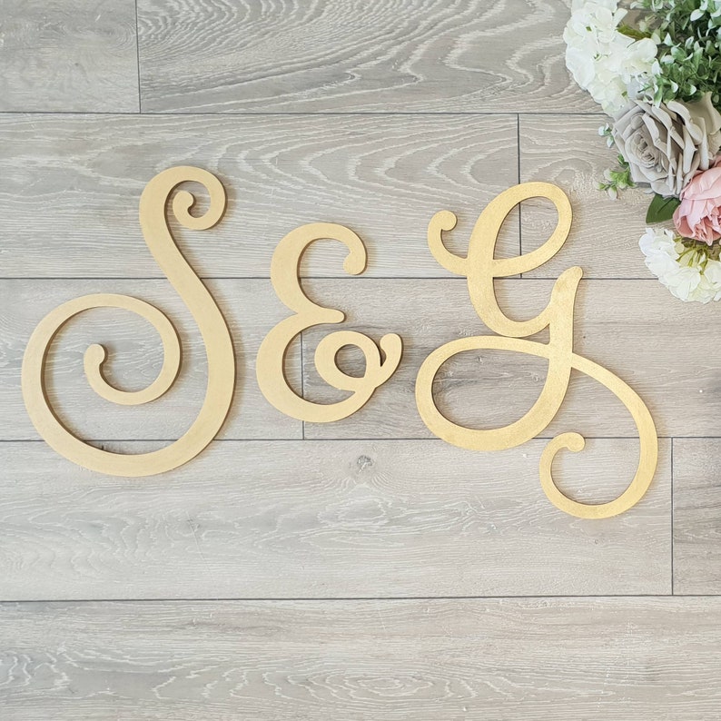 Wedding Letters Wooden Letters Initals Wedding Decor - Etsy